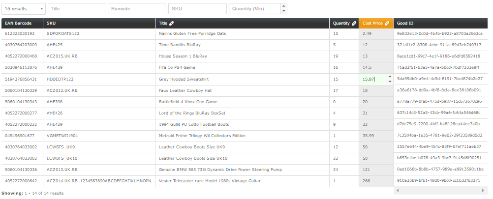 Listing management software for Amazon, eBay, Fnac, cdiscount, Flubit